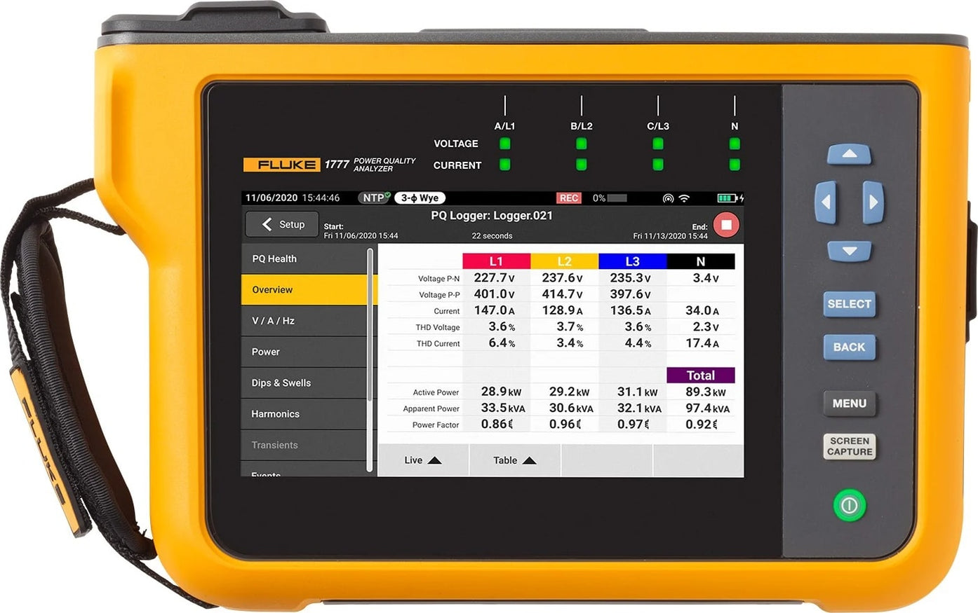 Fluke 1777 - Three-Phase Power Quality Analyzer — Net Zero Tools